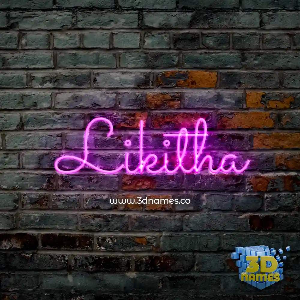 Preview Pink Neon name for "likitha"
