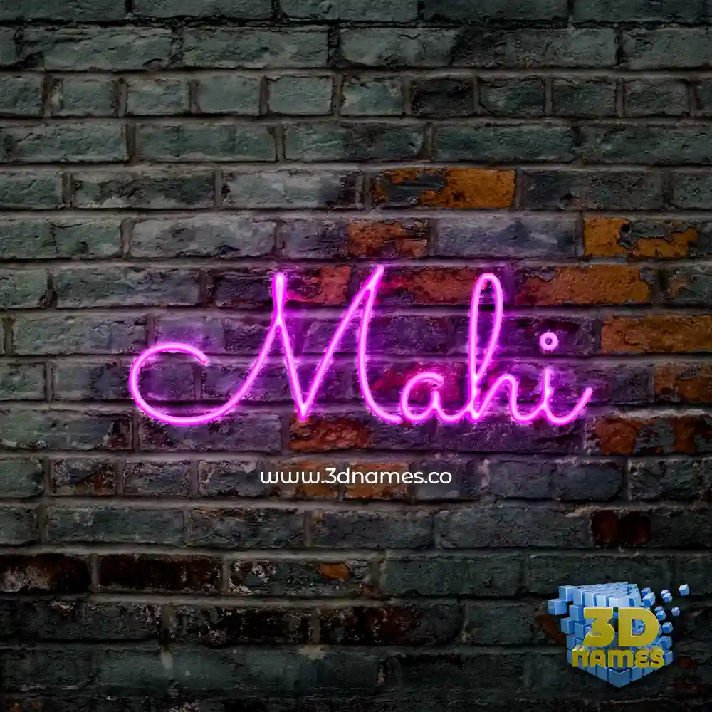 Preview Pink Neon name for "mahi"