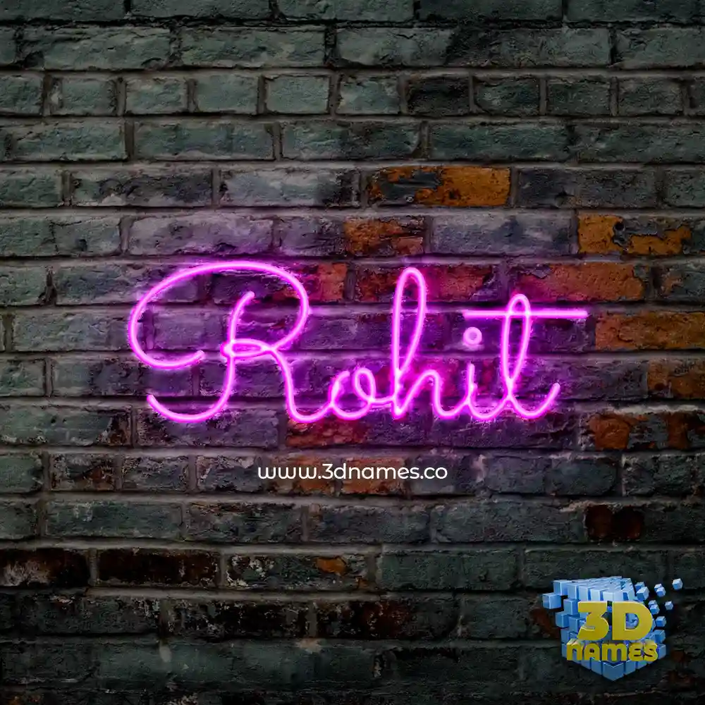 Preview Pink Neon name for "rohit"