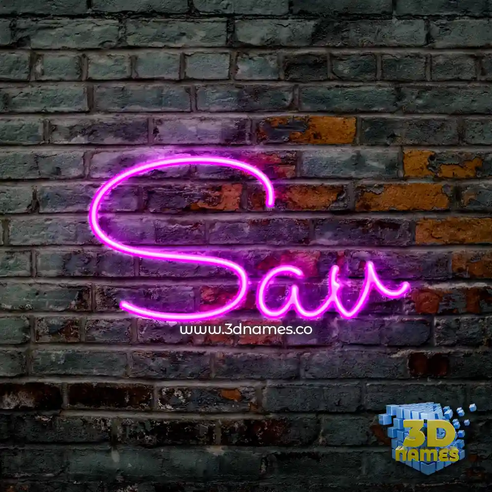 Pink Neon 3D Name Wallpaper for "sav" | Custom Wallpaper | 3D Names