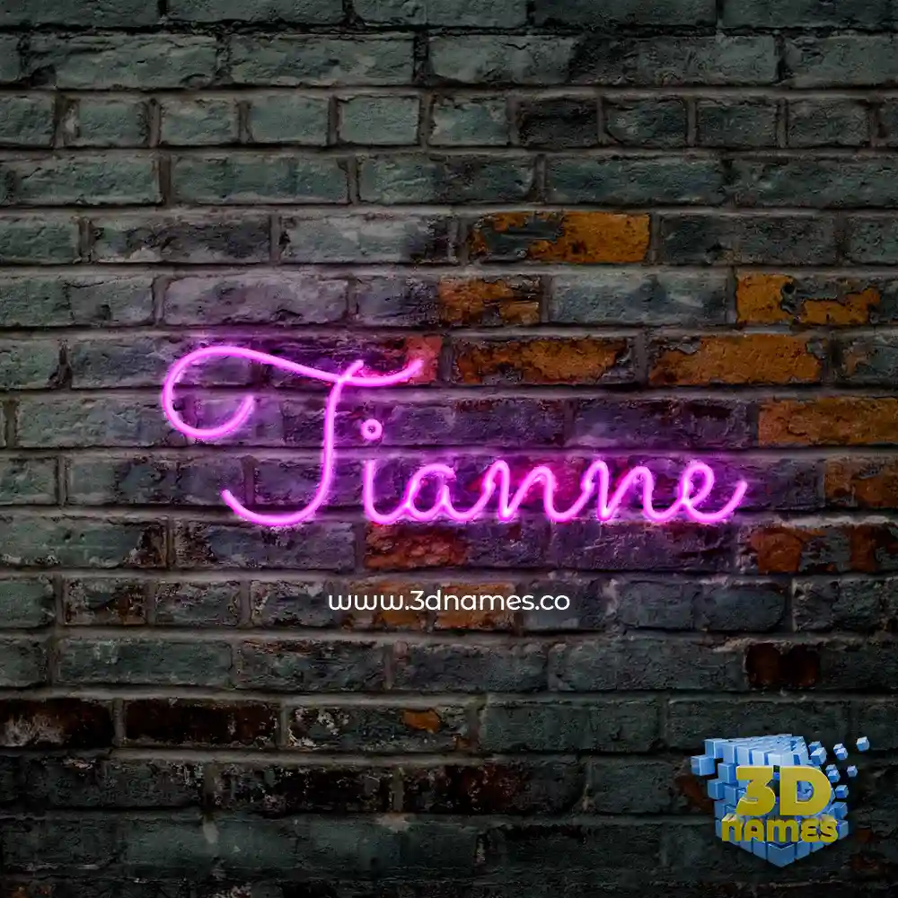 Preview of Pink Neon 3D name for "tianne"