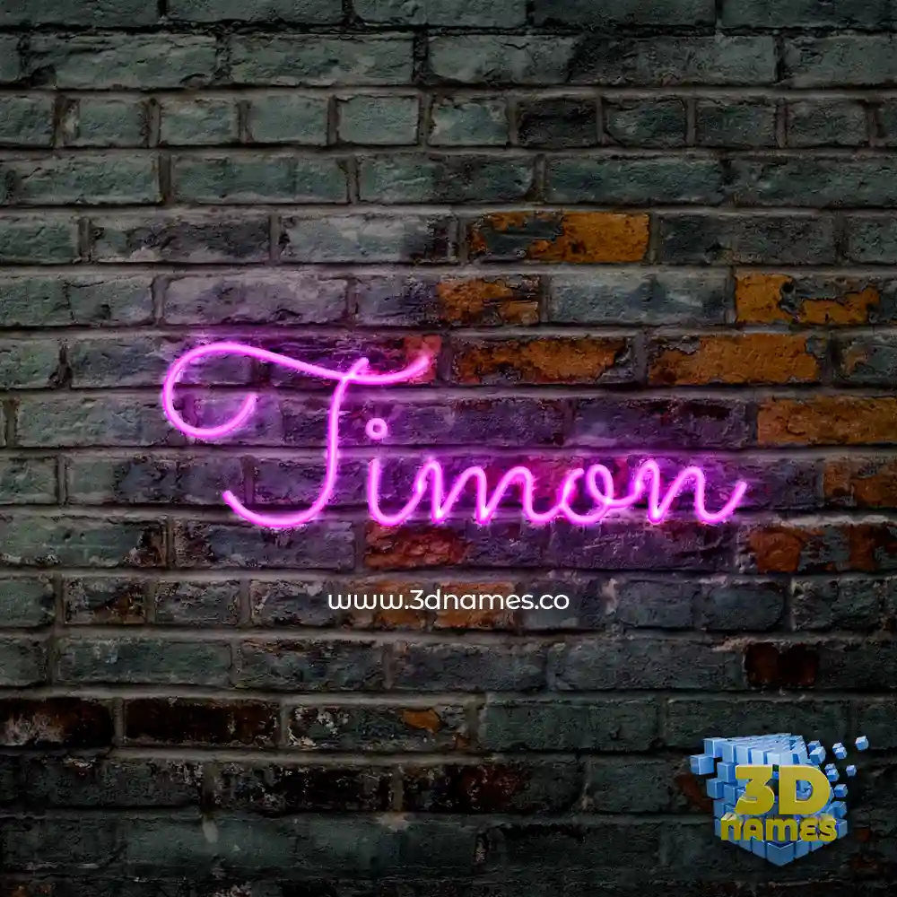 Pink Neon 3D Name Wallpaper for "timon" | Custom Wallpaper | 3D Names