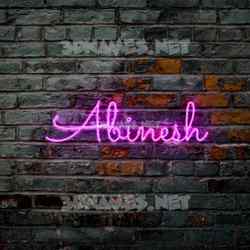 17 3D Names for "abinesh"