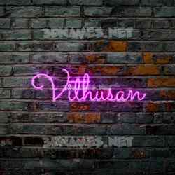 12 3D Names for "vithusan"