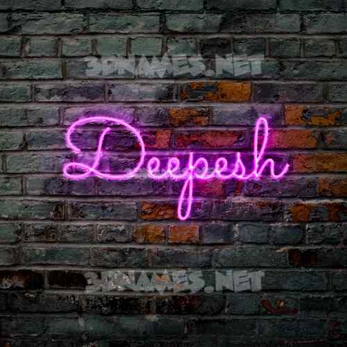 Preview of Pink Neon 3D name for "deepesh"