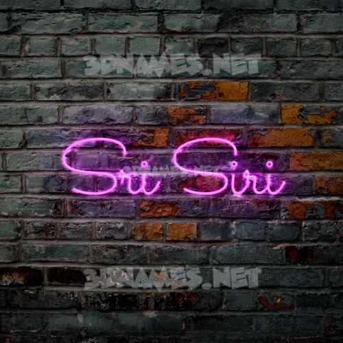 Preview of Pink Neon 3D name for "sri%20siri"