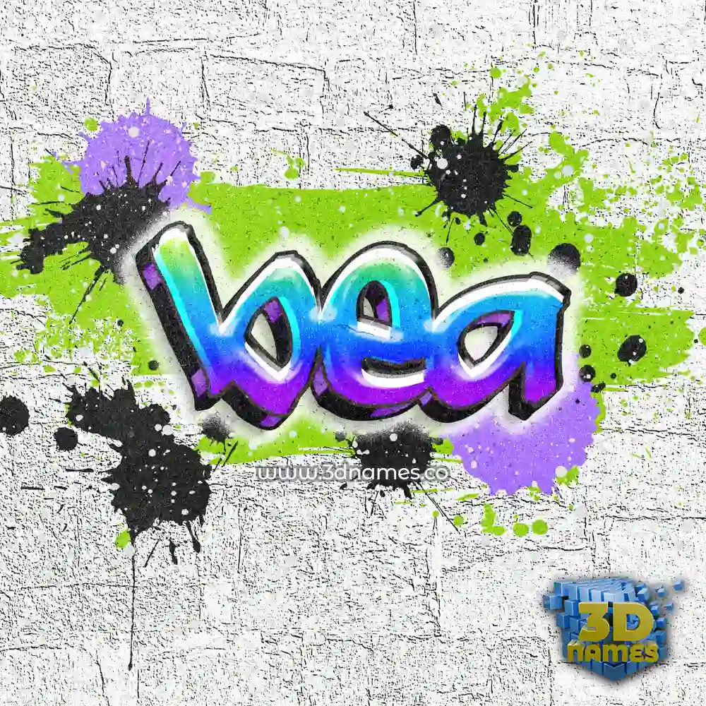 3D Name styles for "bea" (35)