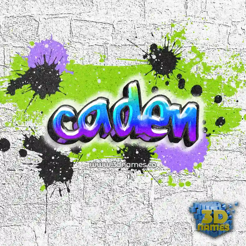 3D Name styles for "caden" (28)