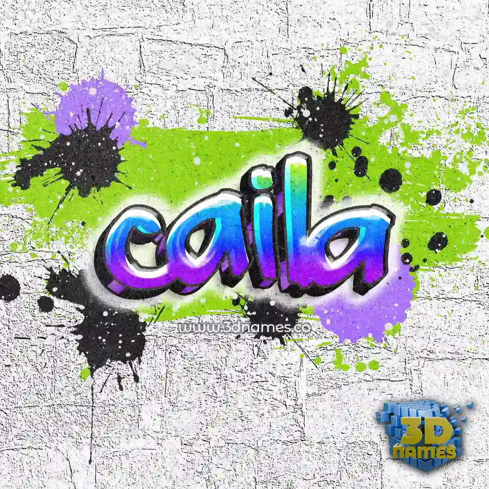3D Name styles for "caila" (25)