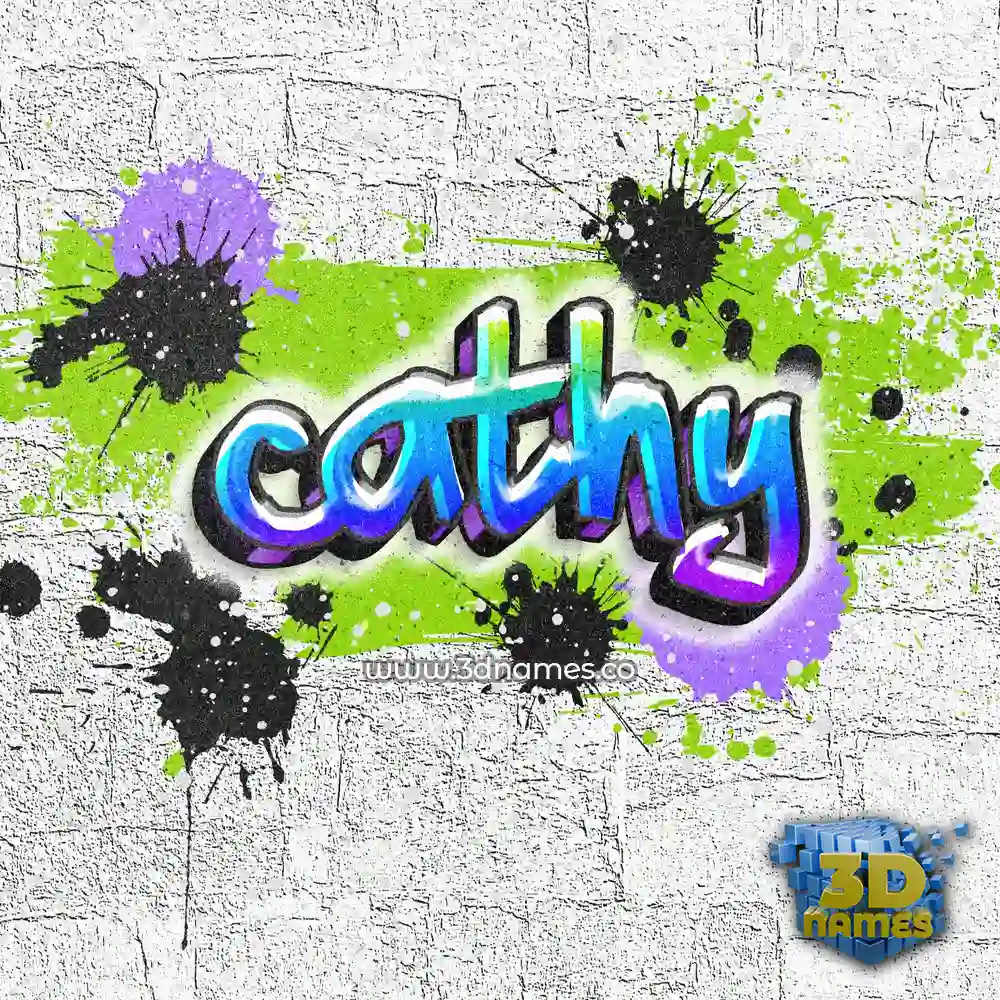 3D Name styles for "cathy" (36)