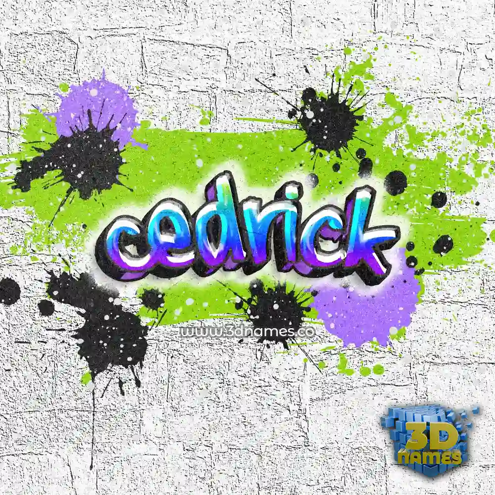 3D Name styles for "cedrick" (27)