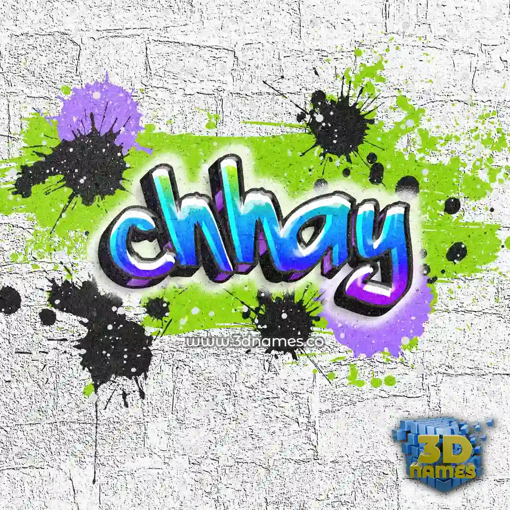 3D Name styles for "chhay" (15)