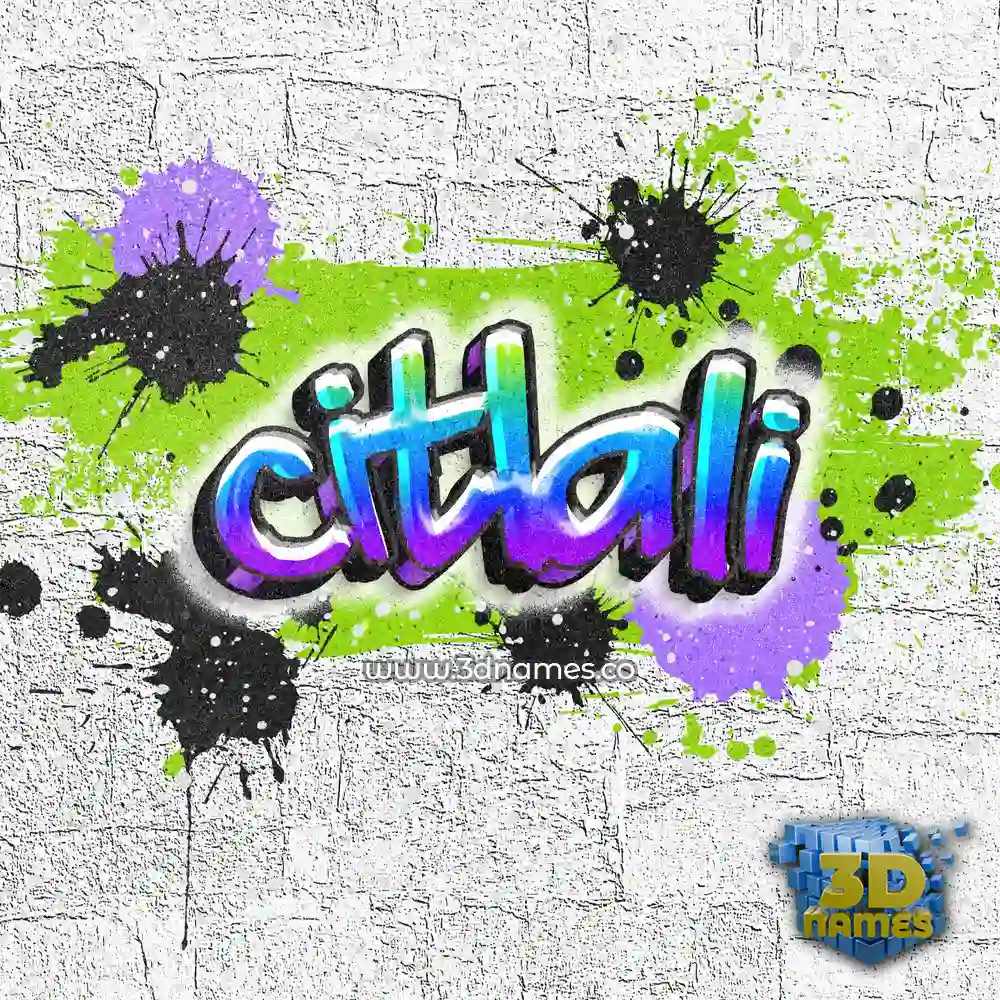 Preview of Graffiti Grunge 3D name for "citlali"