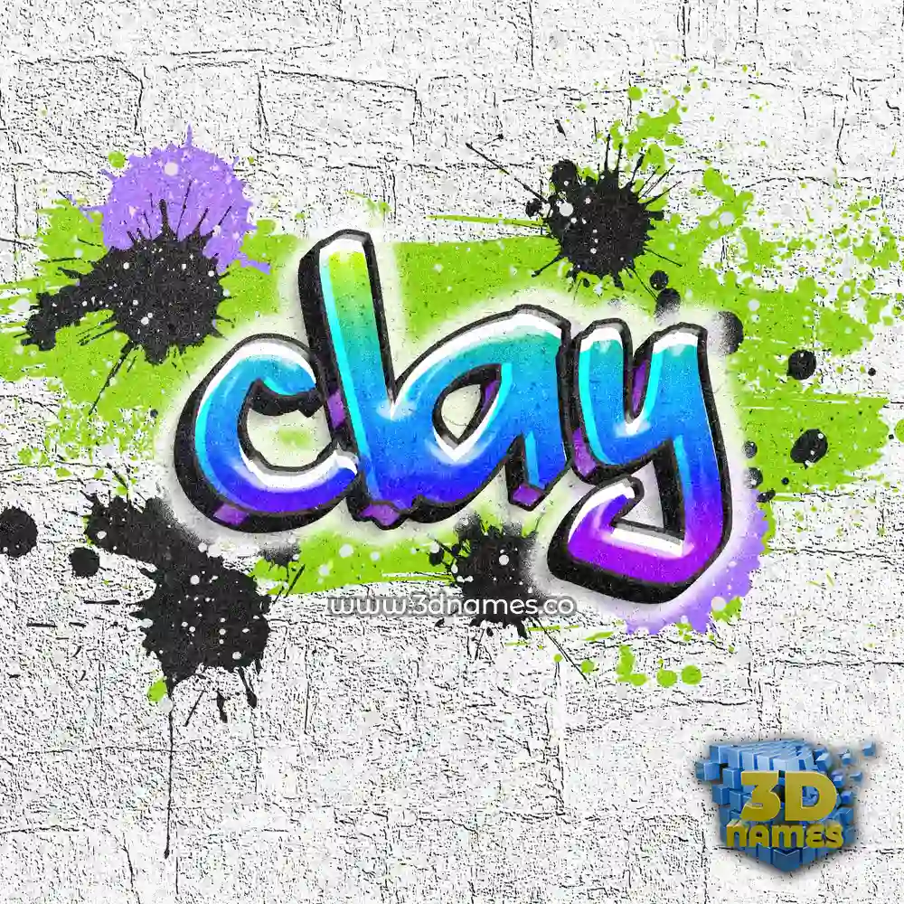 3D Name styles for "clay" (16)