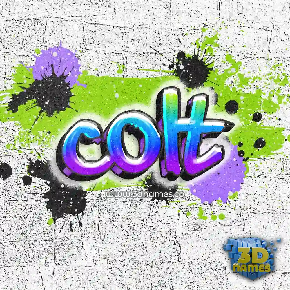 3D Name styles for "colt" (26)