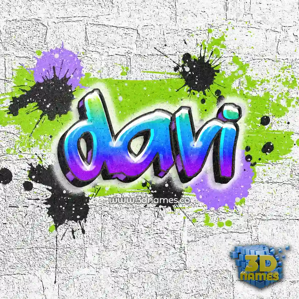 Preview Graffiti Grunge name for "davi"