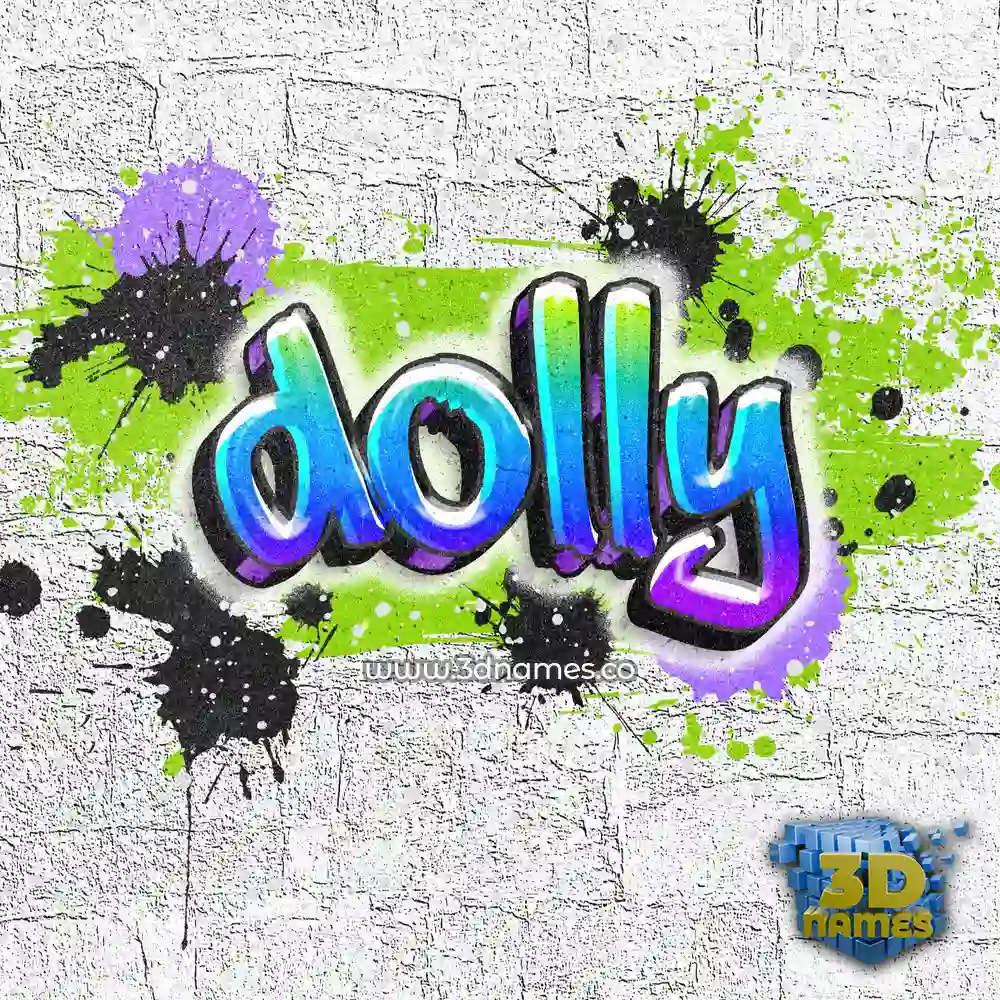 3D Name styles for "dolly" (52)