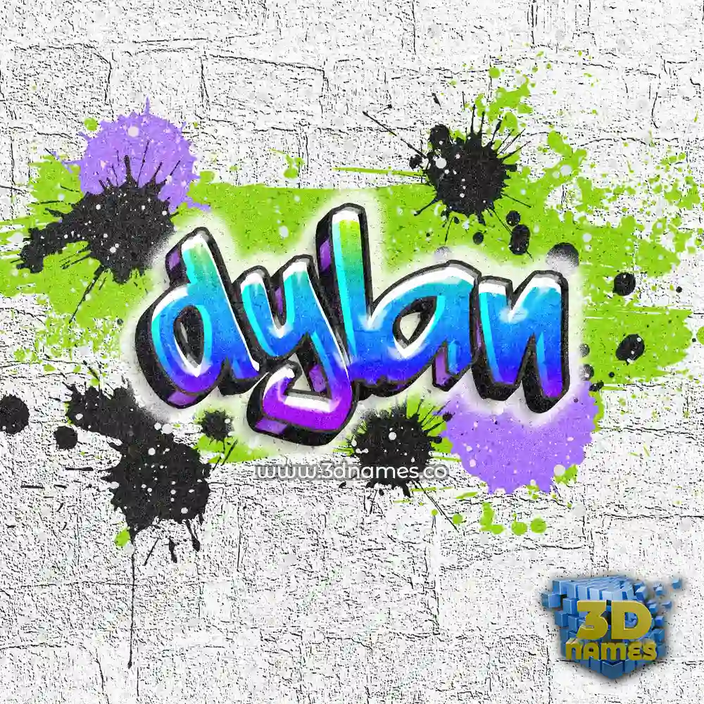 3D Name styles for "dylan" (38)