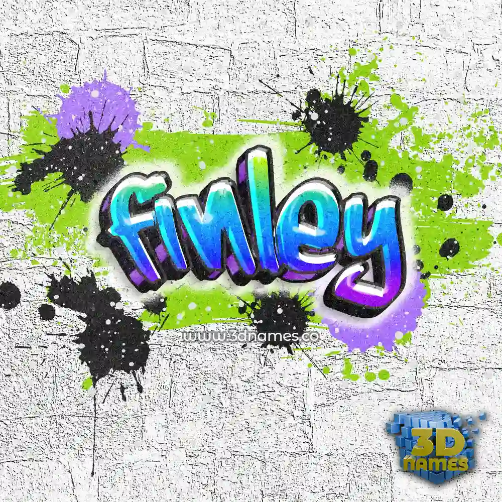 Graffiti Grunge 3D Name Wallpaper for "finley" | Custom Wallpaper | 3D ...