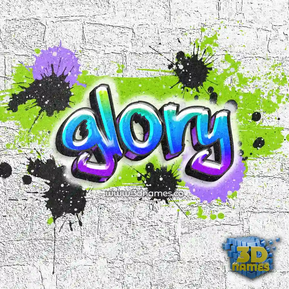 3D Name styles for "glory" (28)