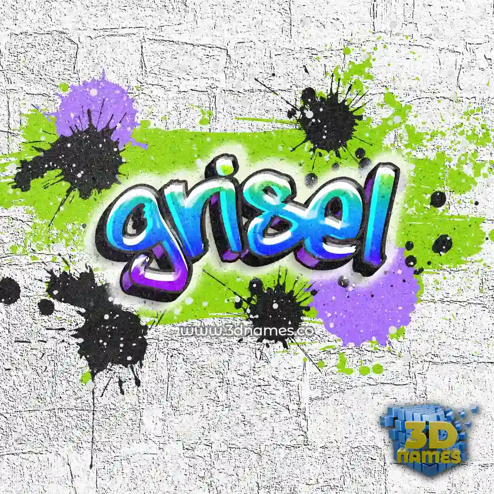 Graffiti Grunge 3D Name Wallpaper for "grisel" | Custom Wallpaper | 3D Names