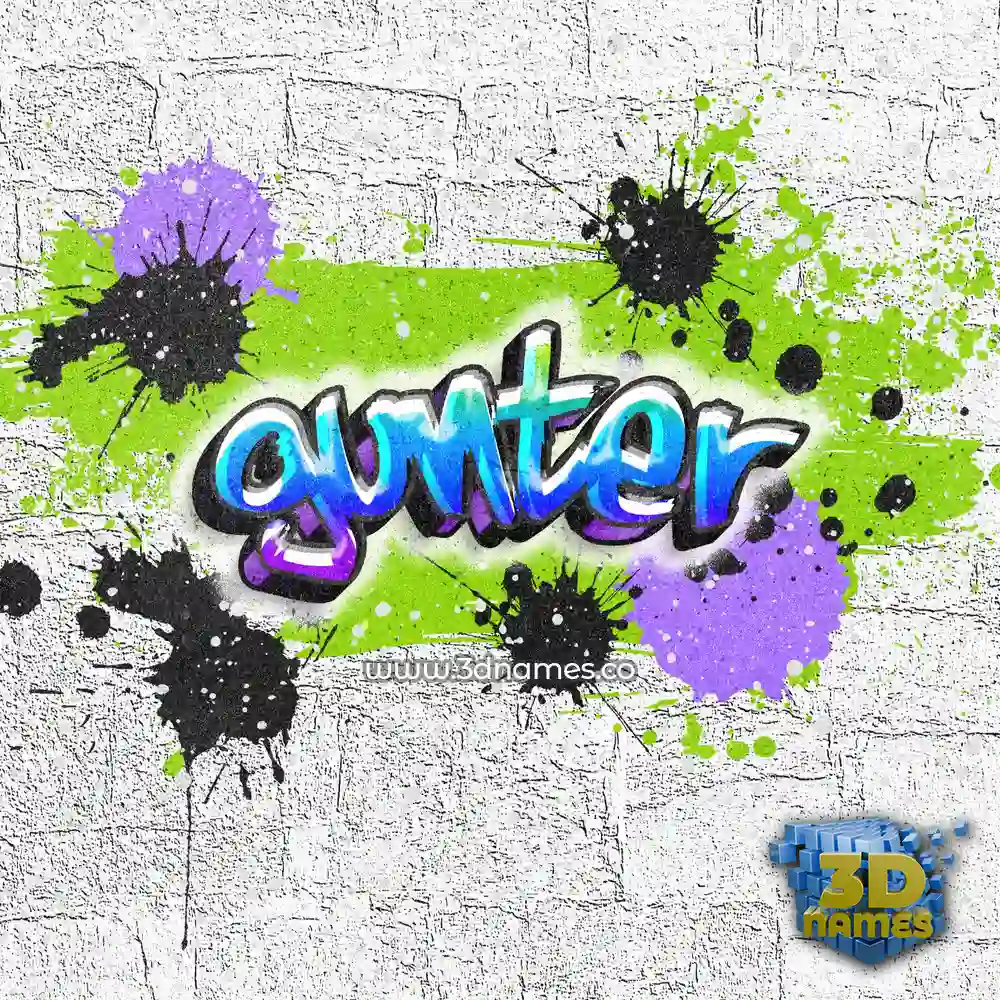 3D Name styles for "gunter" (14)