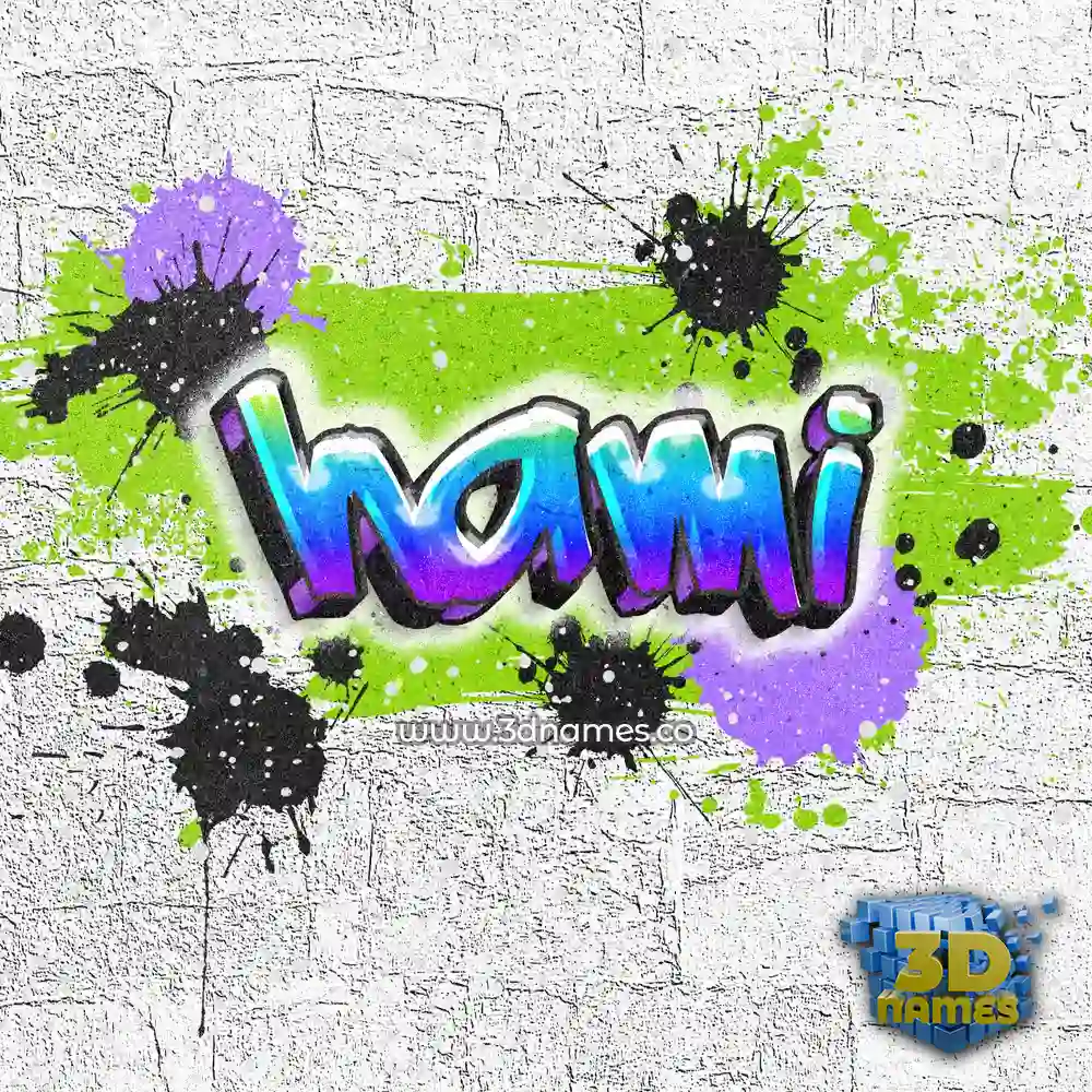 3D Name styles for "hami" (18)