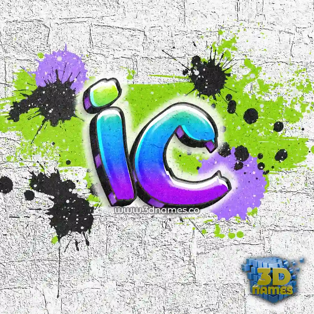 3D Name styles for "ic" (14)