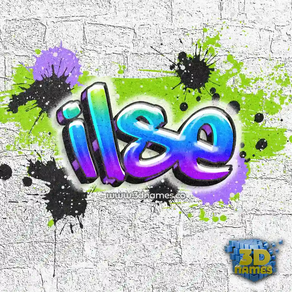 Graffiti Grunge 3D Name Wallpaper for "ilse" | Custom Wallpaper | 3D Names