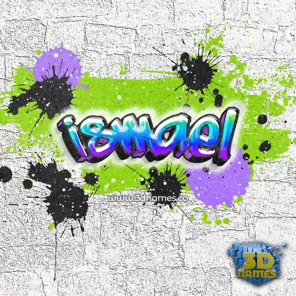 3D Name styles for "ismael" (28)