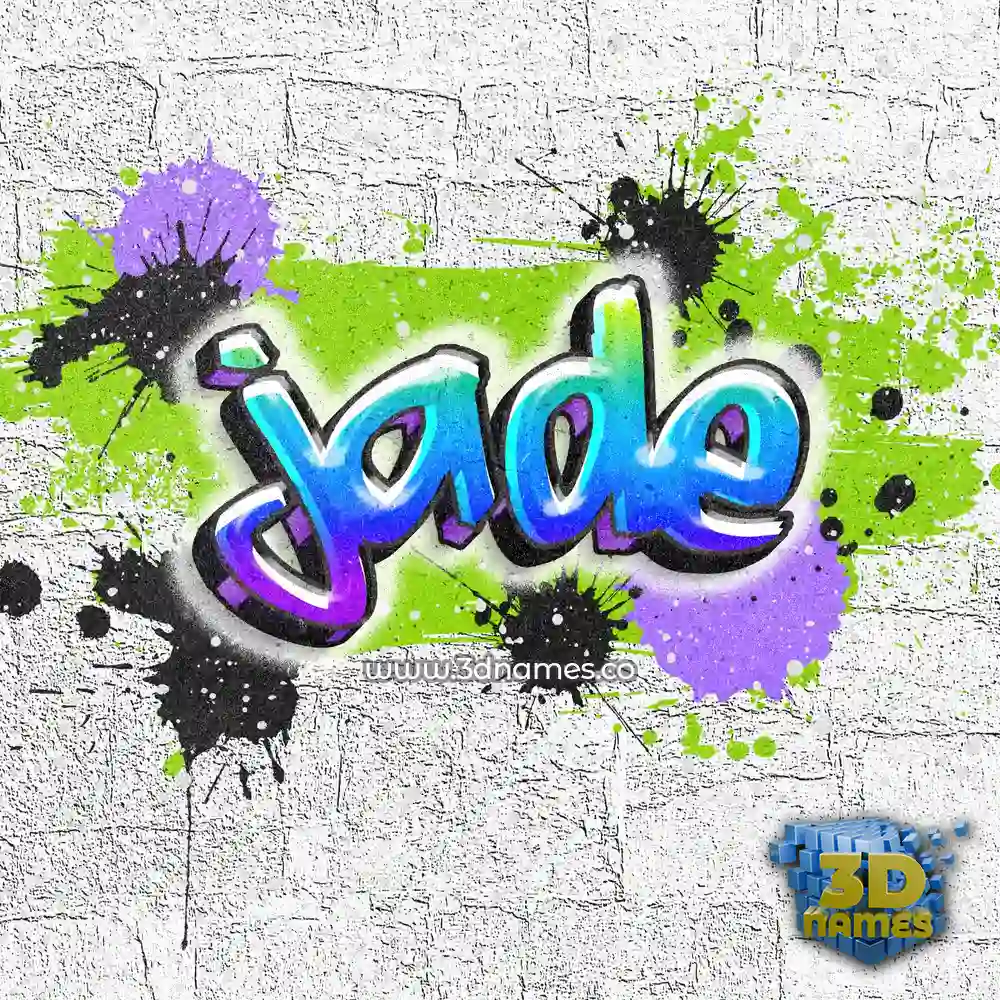 Graffiti Grunge 3D Name Wallpaper for "jade" | Custom Wallpaper | 3D Names