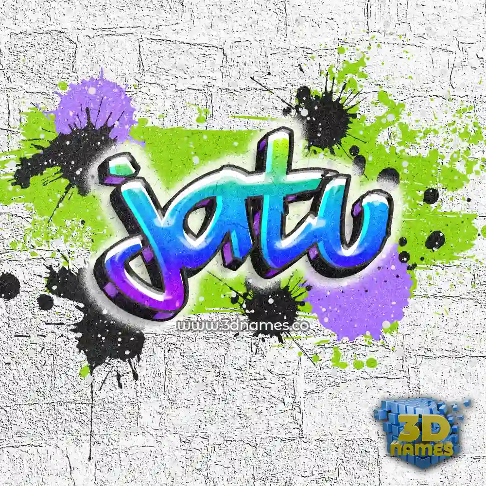 3D Name styles for "jatu" (10)
