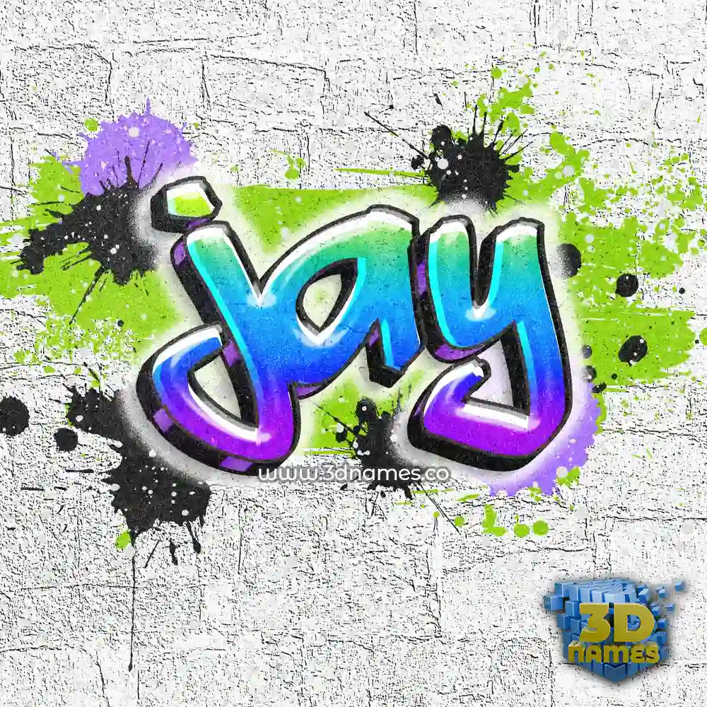 3D Name styles for "jay" (52)