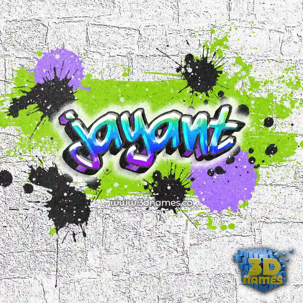 3D Name styles for "jayant" (50)