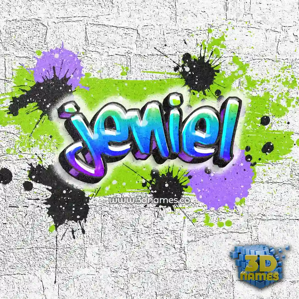 Graffiti Grunge 3D Name Wallpaper for "jeniel" | Custom Wallpaper | 3D ...