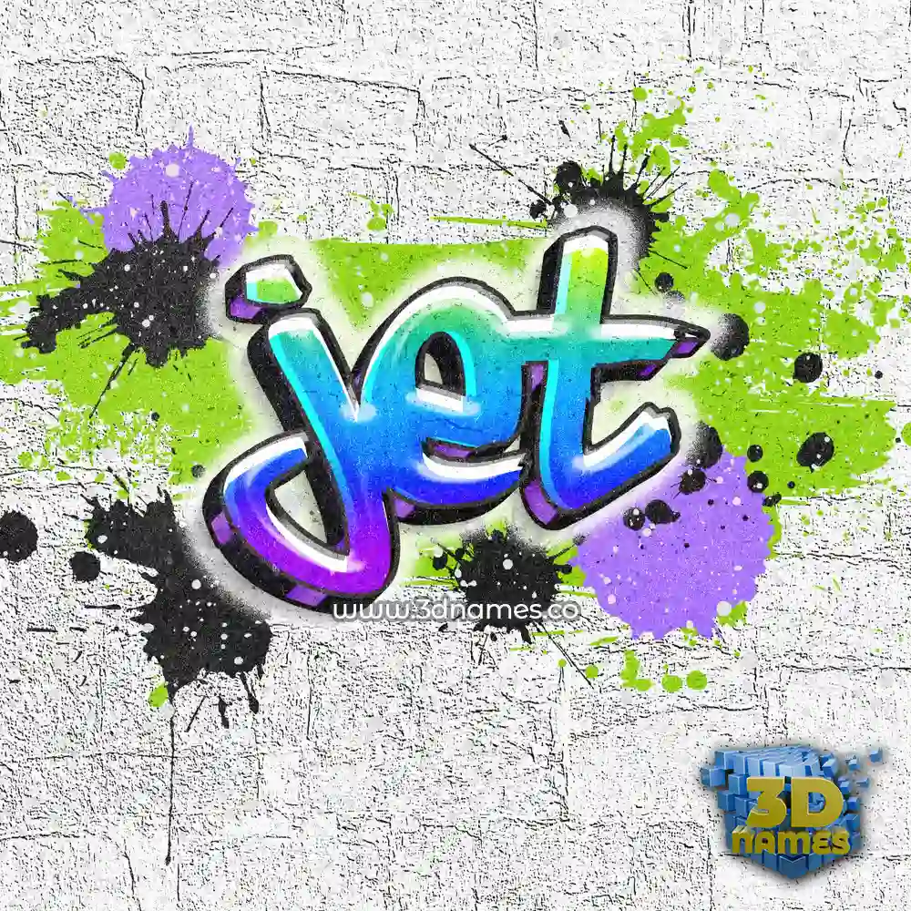3D Name styles for "jet" (27)