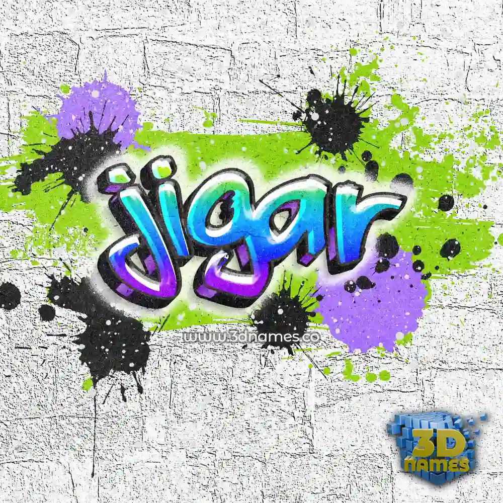 3D Name styles for "jigar" (51)