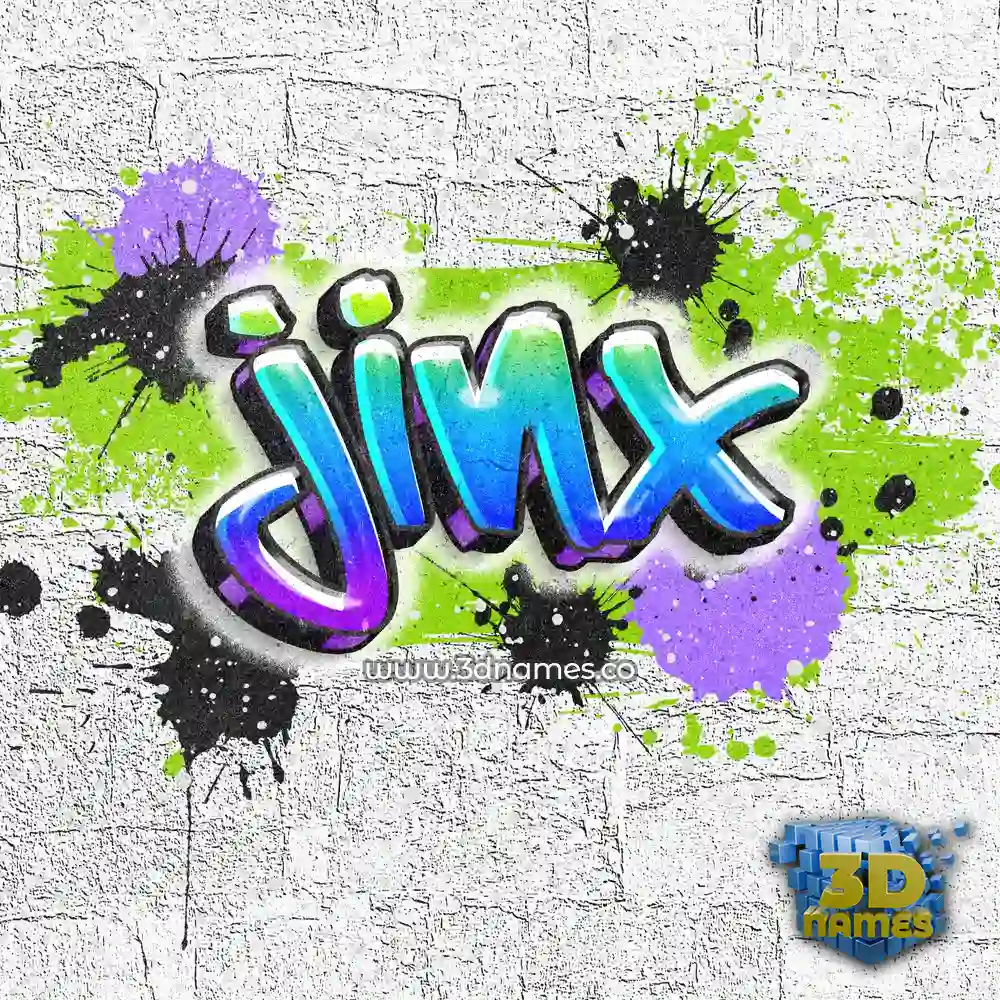 3D Name styles for "jinx" (15)