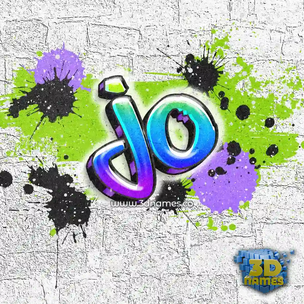 3D Name styles for "jo" (40)