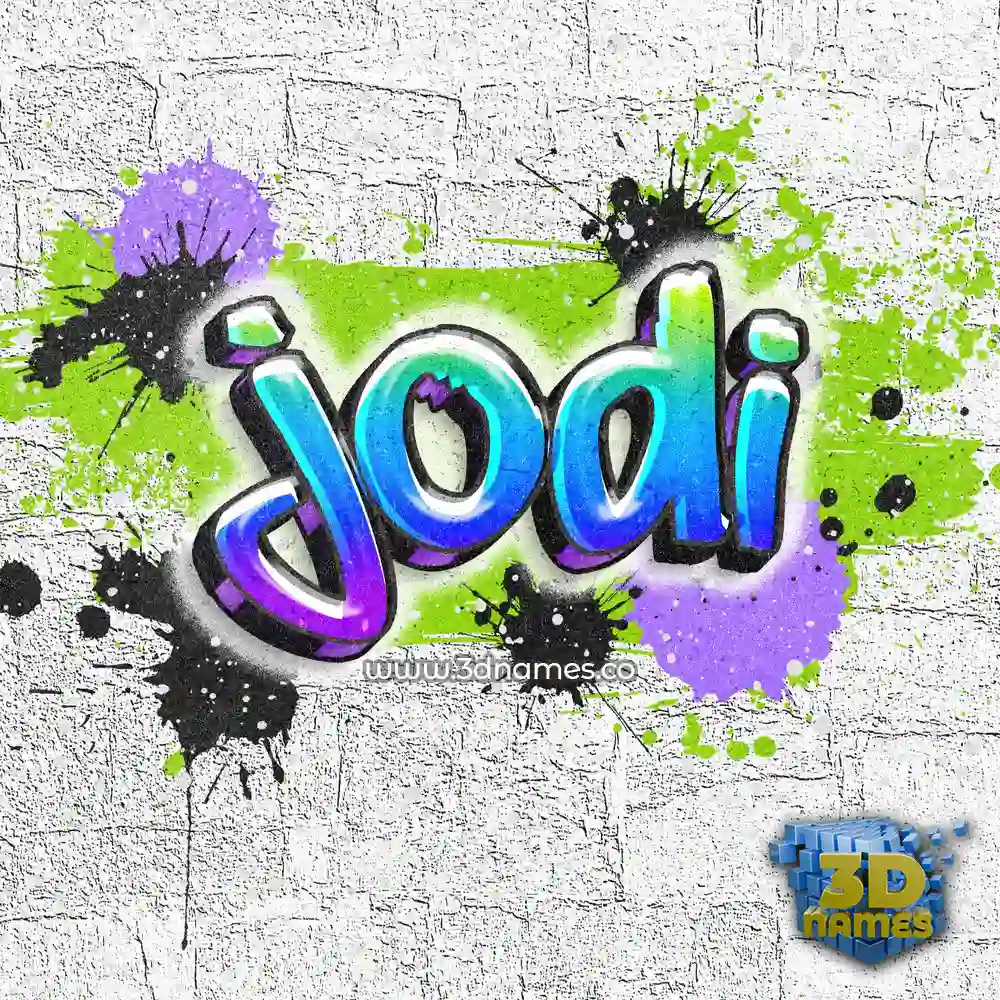 3D Name styles for "jodi" (36)
