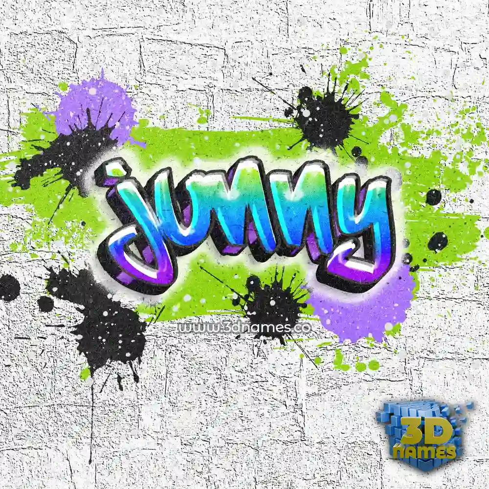 3D Name styles for "junny" (19)