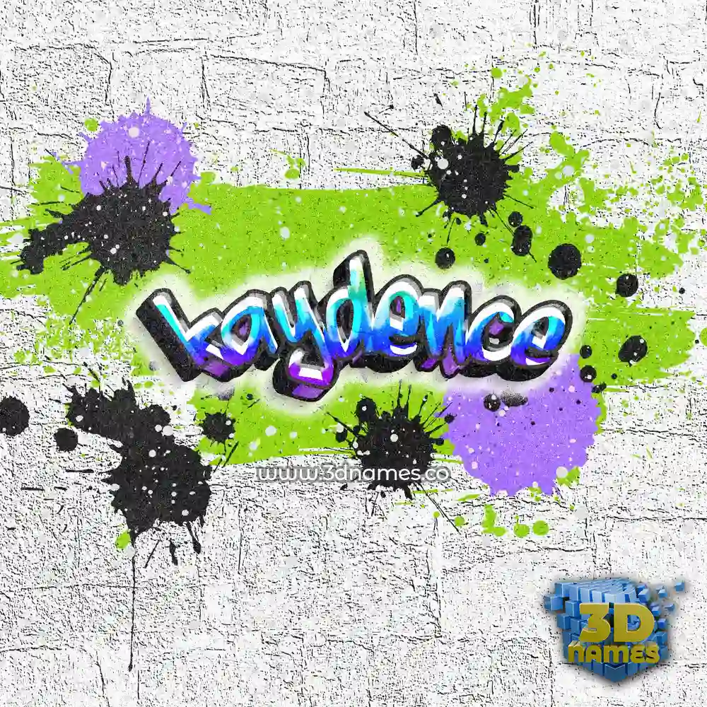 Graffiti Grunge 3D Name Wallpaper for "kaydence" | Custom Wallpaper ...