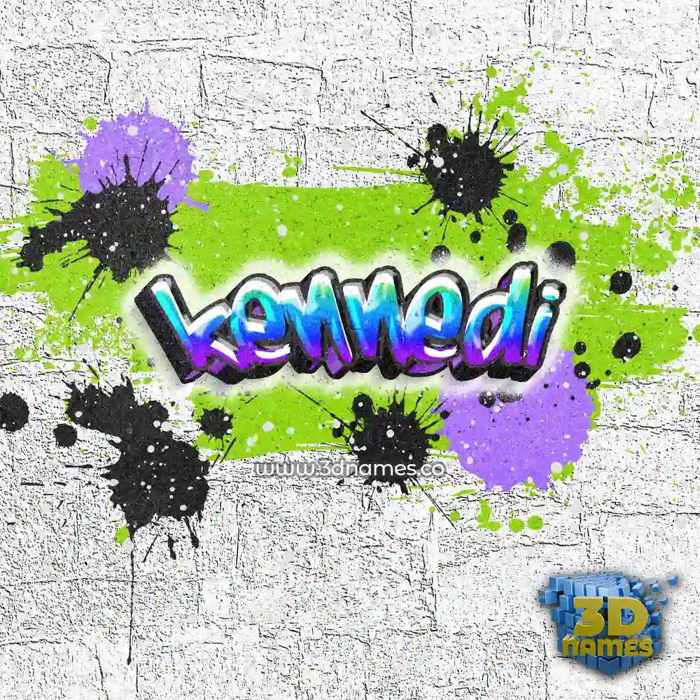 3D Name styles for "kennedi" (30)