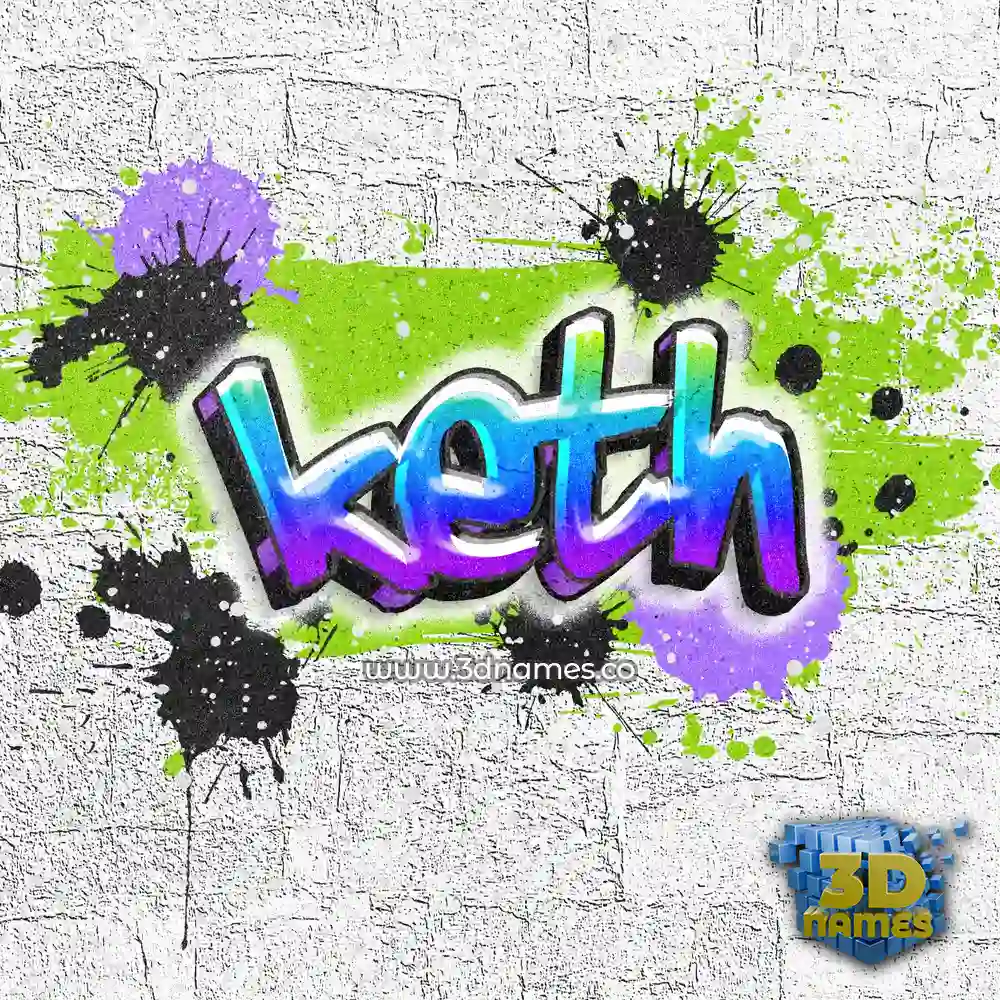 3D Name styles for "keth" (14)