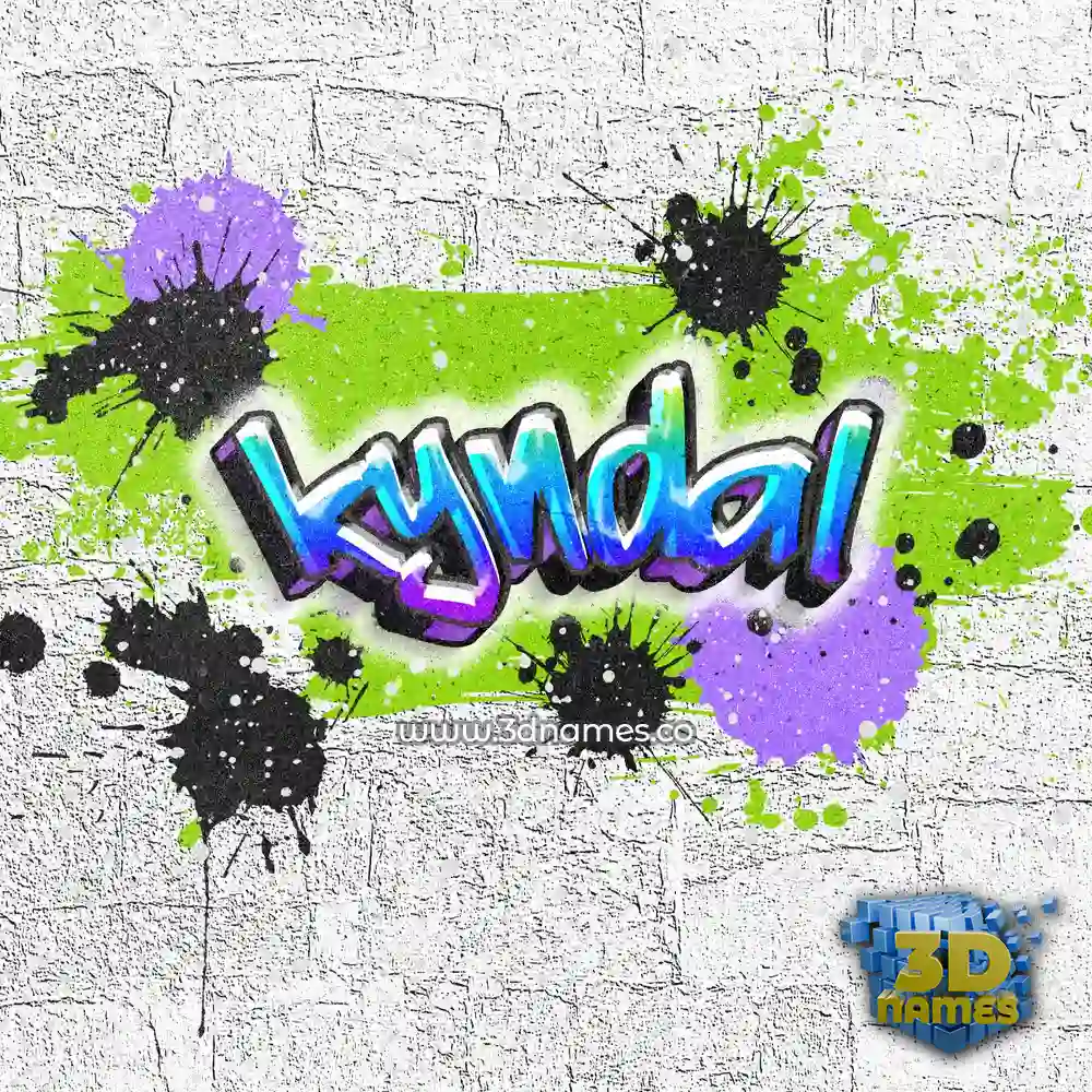 Graffiti Grunge 3D Name Wallpaper for "kyndal" | Custom Wallpaper | 3D ...