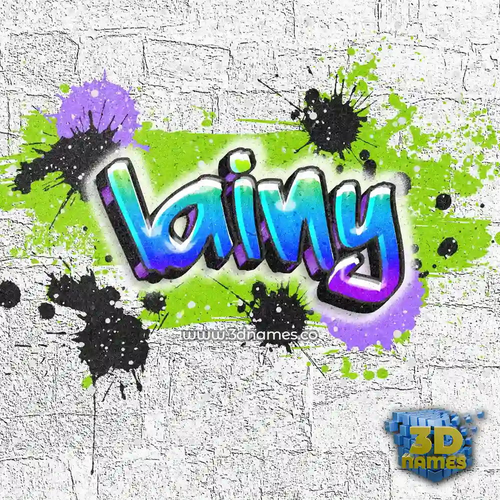 3D Name styles for "lainy" (15)