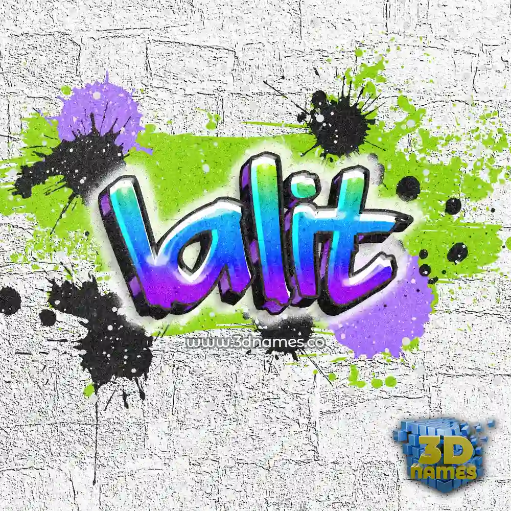 3D Name styles for "lalit" (51)