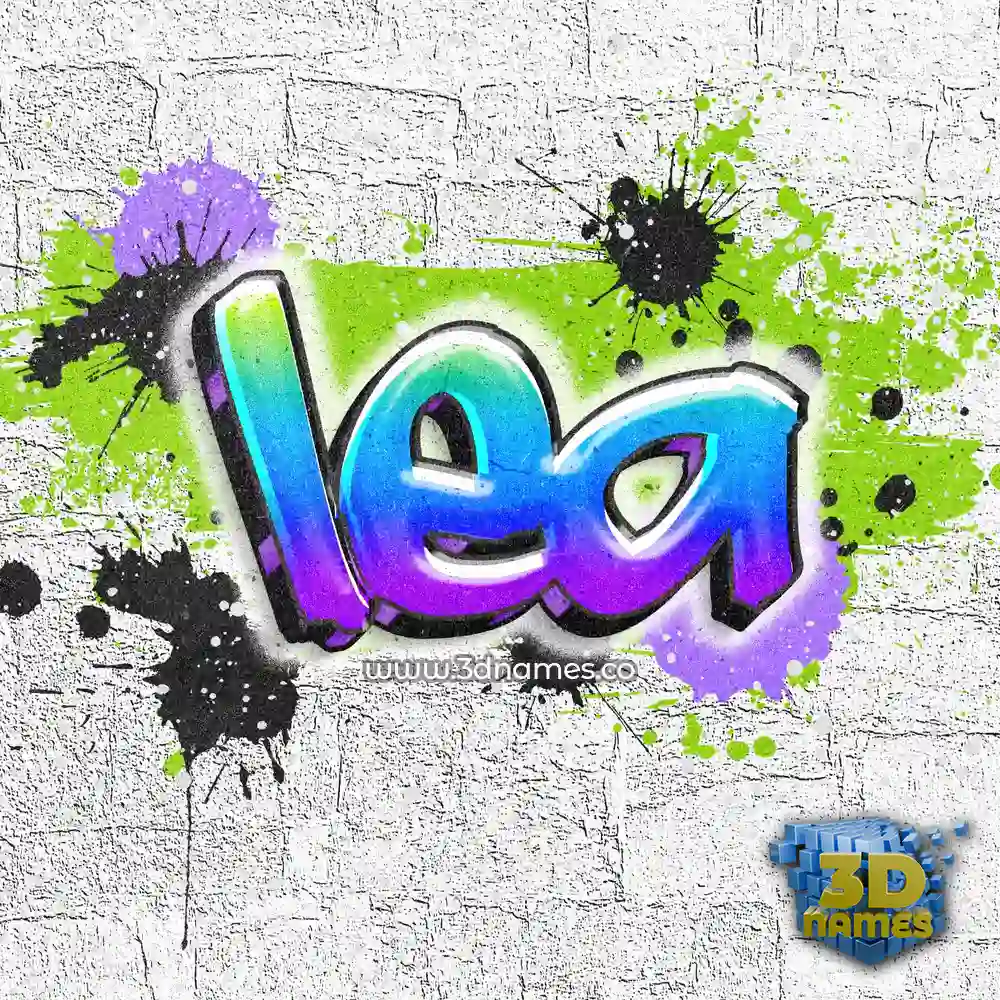 3D Name styles for "lea" (36)