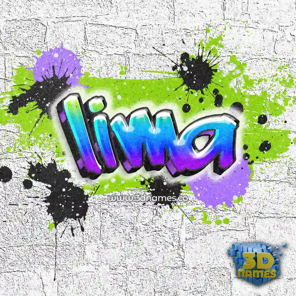 3D Name styles for "lima" (35)