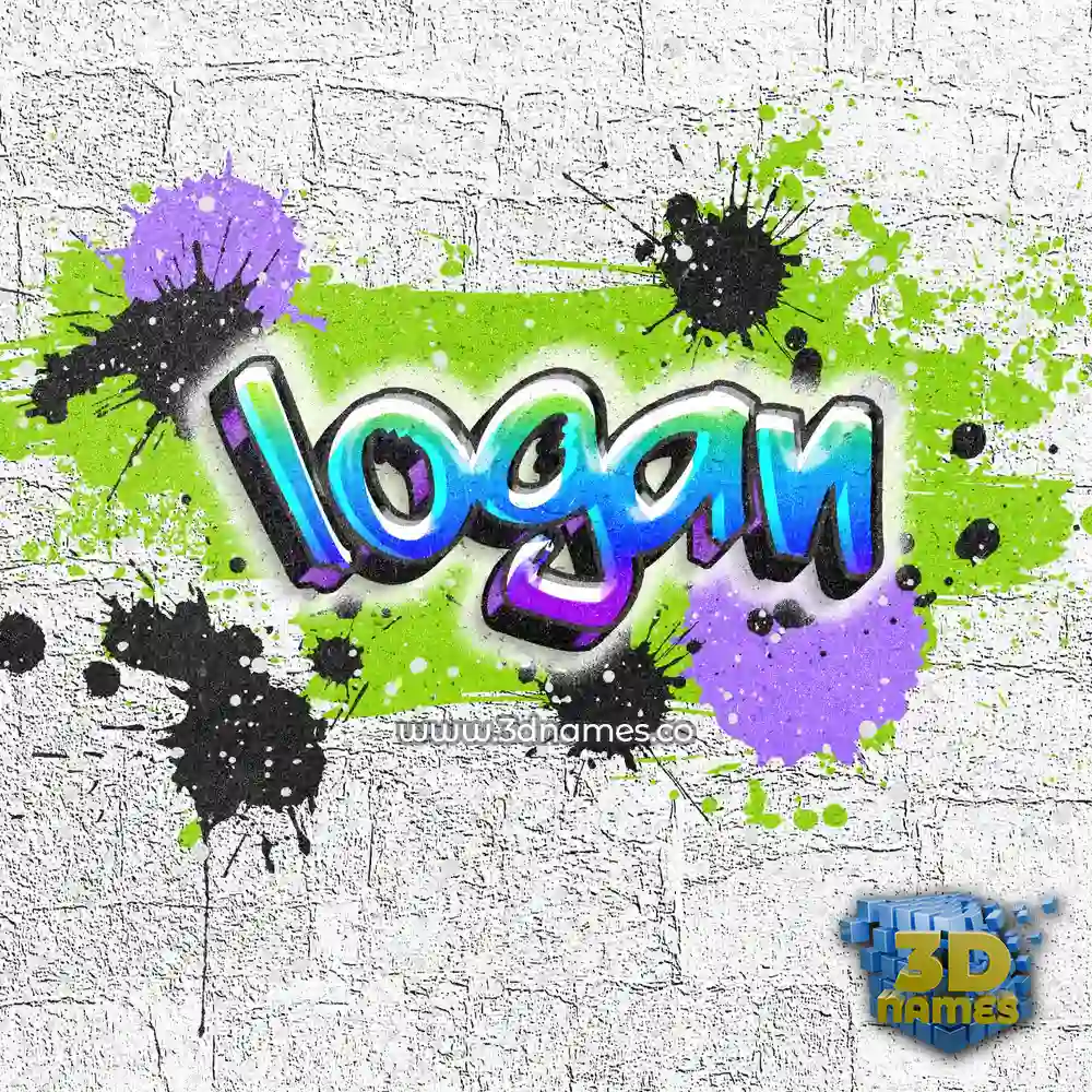 3D Name styles for "logan" (36)